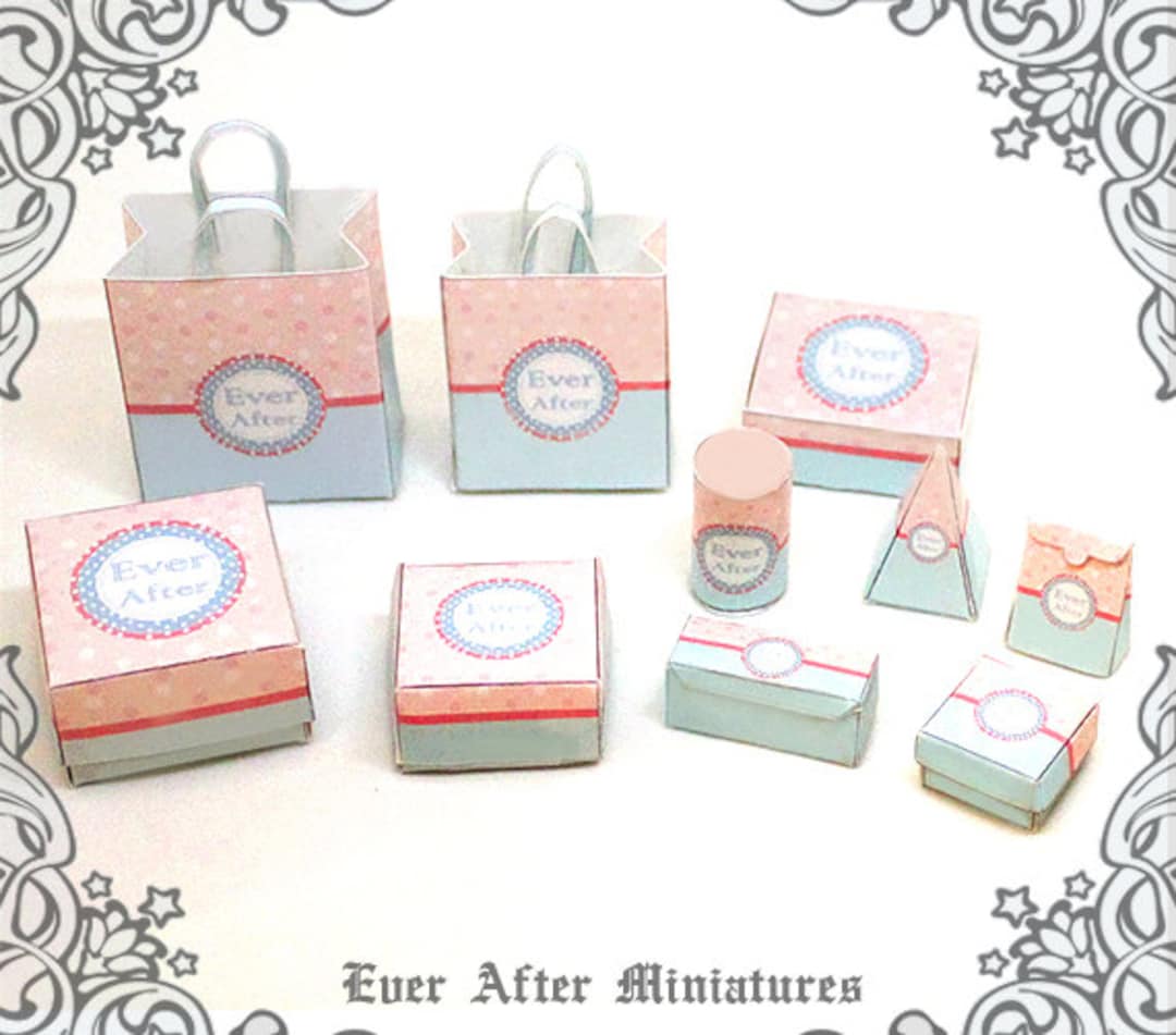 1:12 Dollhouse Miniature Bakery Box Set – FULL Set of 10 Pcs Miniature ...