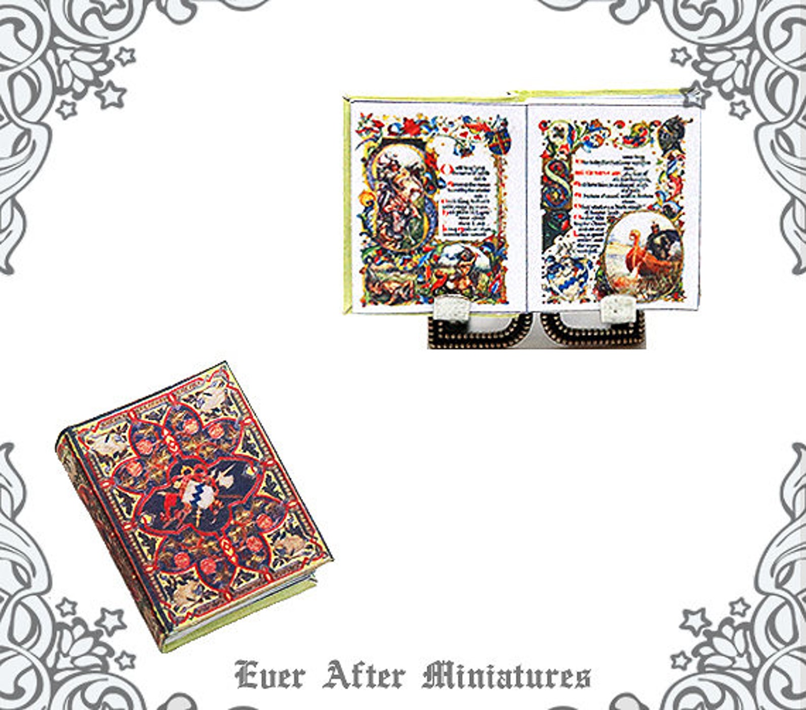 1:12 King Arthur POEM MANUSCRIPT Illuminated Dollhouse | Etsy