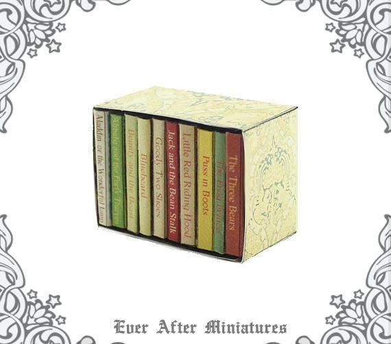 Goldilocks and the THREE BEARS Dollhouse Miniature Book –1:12 Fairy ...