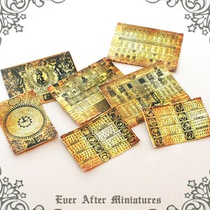 VIRGA AUREA Magic Miniature Scroll Set #4 – 1:12 Miniature Dollhouse ...
