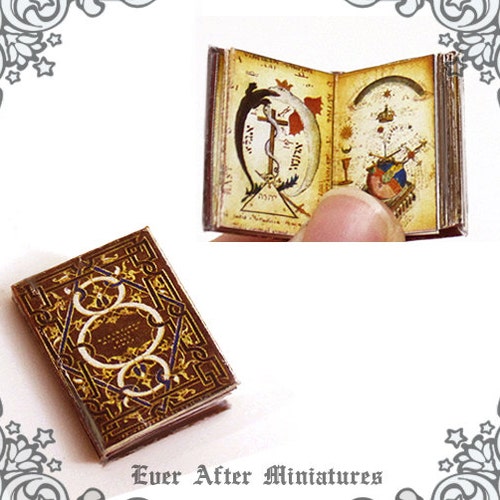 Book of Spells Dollhouse Miniature Book 12th Scale OPENABLE - Etsy