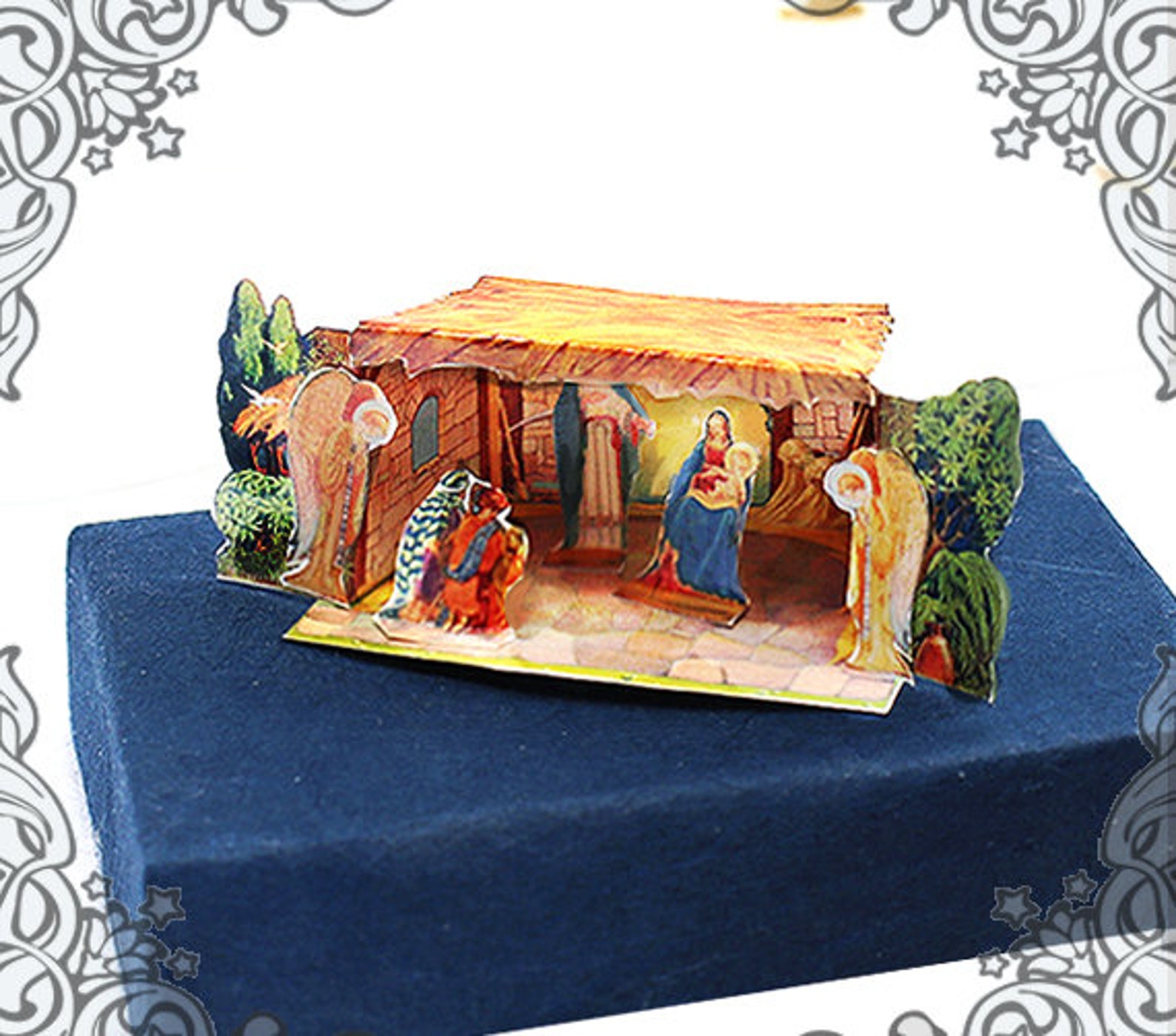 1:12 Miniature Christmas NATIVITY STABLE Display Kit A Diy - Etsy