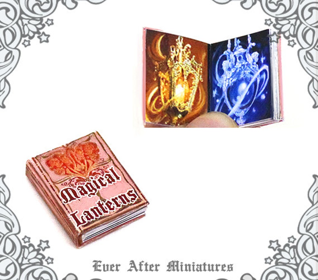 Magical Lanterns Dollhouse Miniature Book – 12th Scale OPENABLE Antique ...