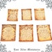 6 MAGIC SPELL Miniature Scroll Set #2 – 1:12 Readable Dollhouse ...