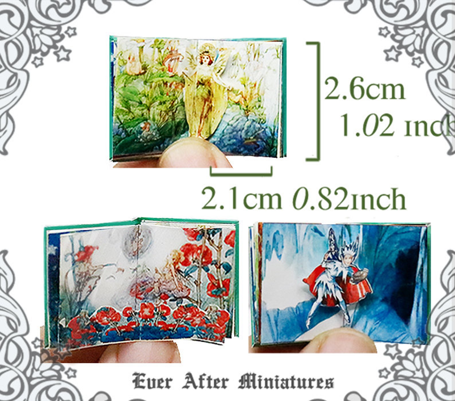1:12 Fairy POP UP Miniature Book diy Printable Dollhouse | Etsy