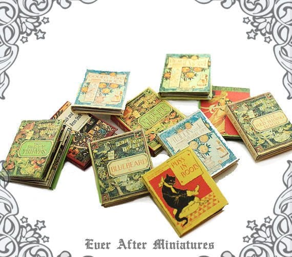 Goldilocks and the THREE BEARS Dollhouse Miniature Book –1:12 Fairy ...