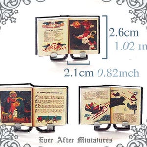 4 CHRISTMAS Dollhouse Miniature Book Set C – 1:12 Full Set of Printable ...