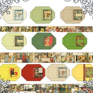 10 Fairy Tale Dollhouse Miniature Book 1:12 –full Set of 10 Vintage ...