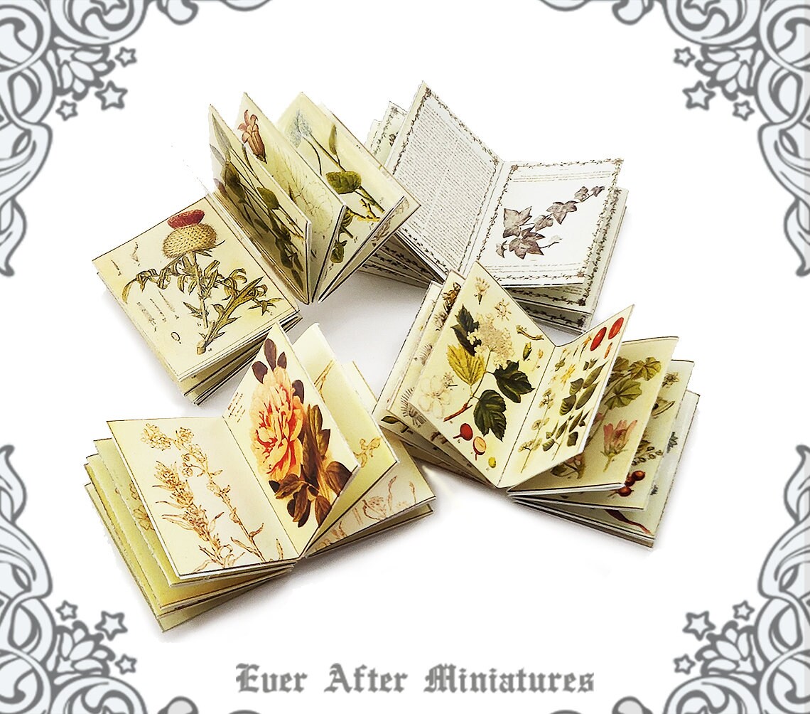 Herb INSIDE PAGES for Dollhouse Miniature Book Cover Diy- 1:12 ...