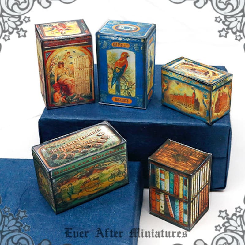 1/12 Scale Cookie Tin - Etsy