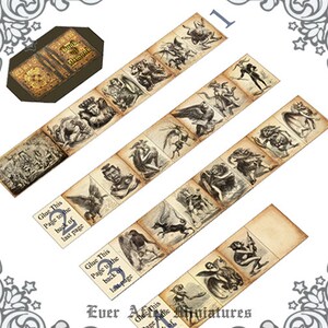 Demon Dollhouse Miniature Book – 1:12 Openable BOOK of DEMON Miniature ...