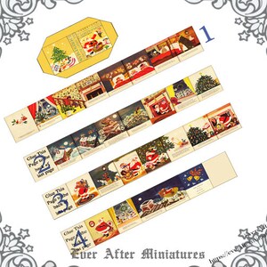 4 CHRISTMAS Dollhouse Miniature Book Set C – 1:12 Full Set of Printable ...