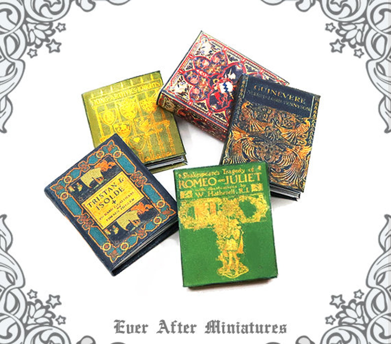 1:12 King Arthur POEM MANUSCRIPT Illuminated Dollhouse | Etsy