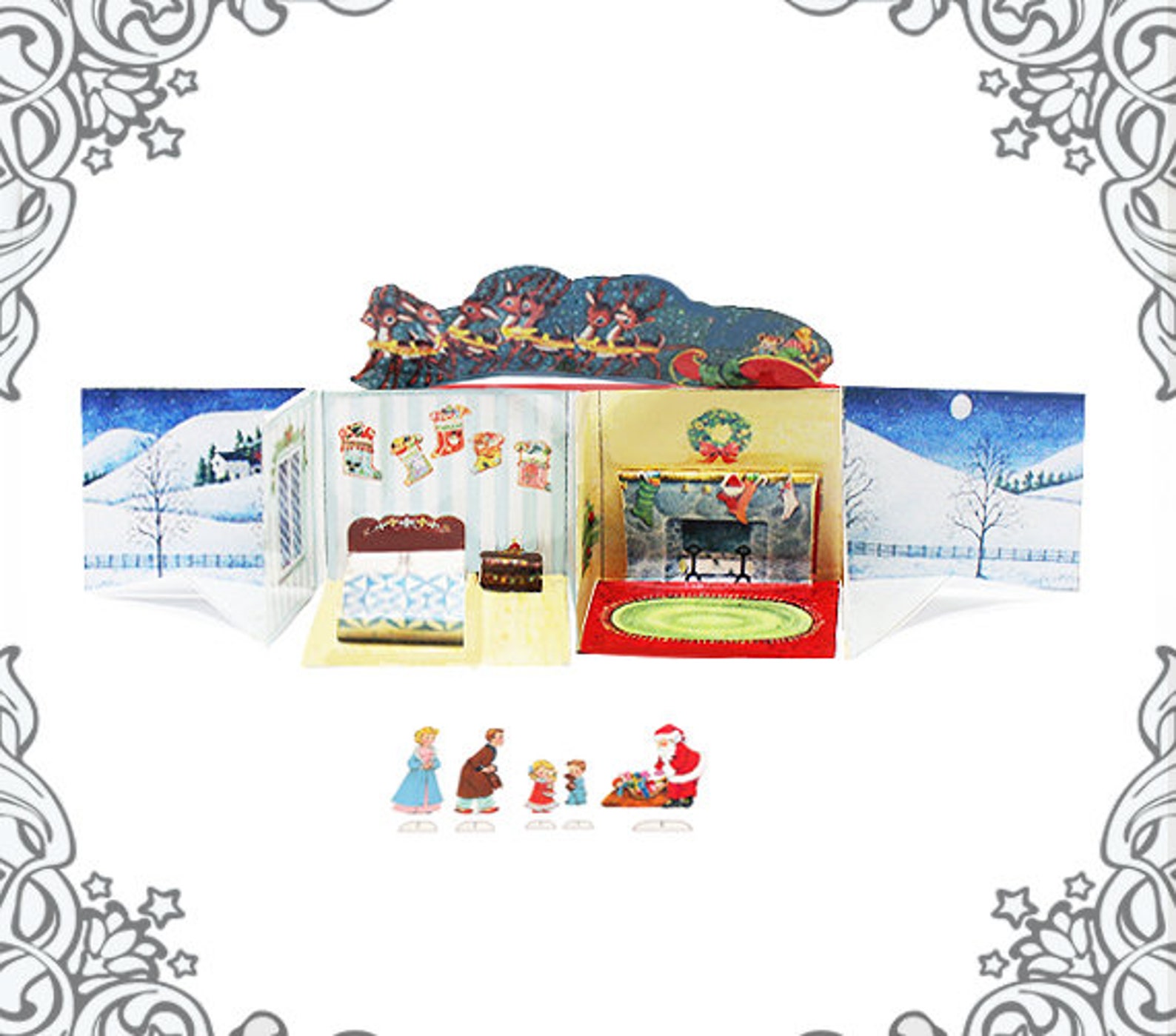 1:12 POP UP Night Before Christmas Miniature Book – Diy Printable ...