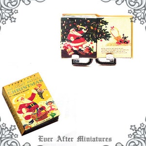 4 CHRISTMAS Dollhouse Miniature Book Set C – 1:12 Full Set of Printable ...