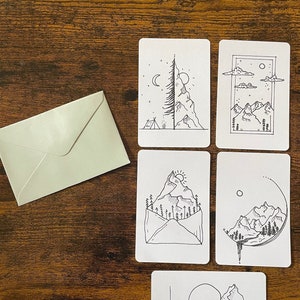 The Mountain Collection: Mini Cards Portraying Mountains and Wilderness ...