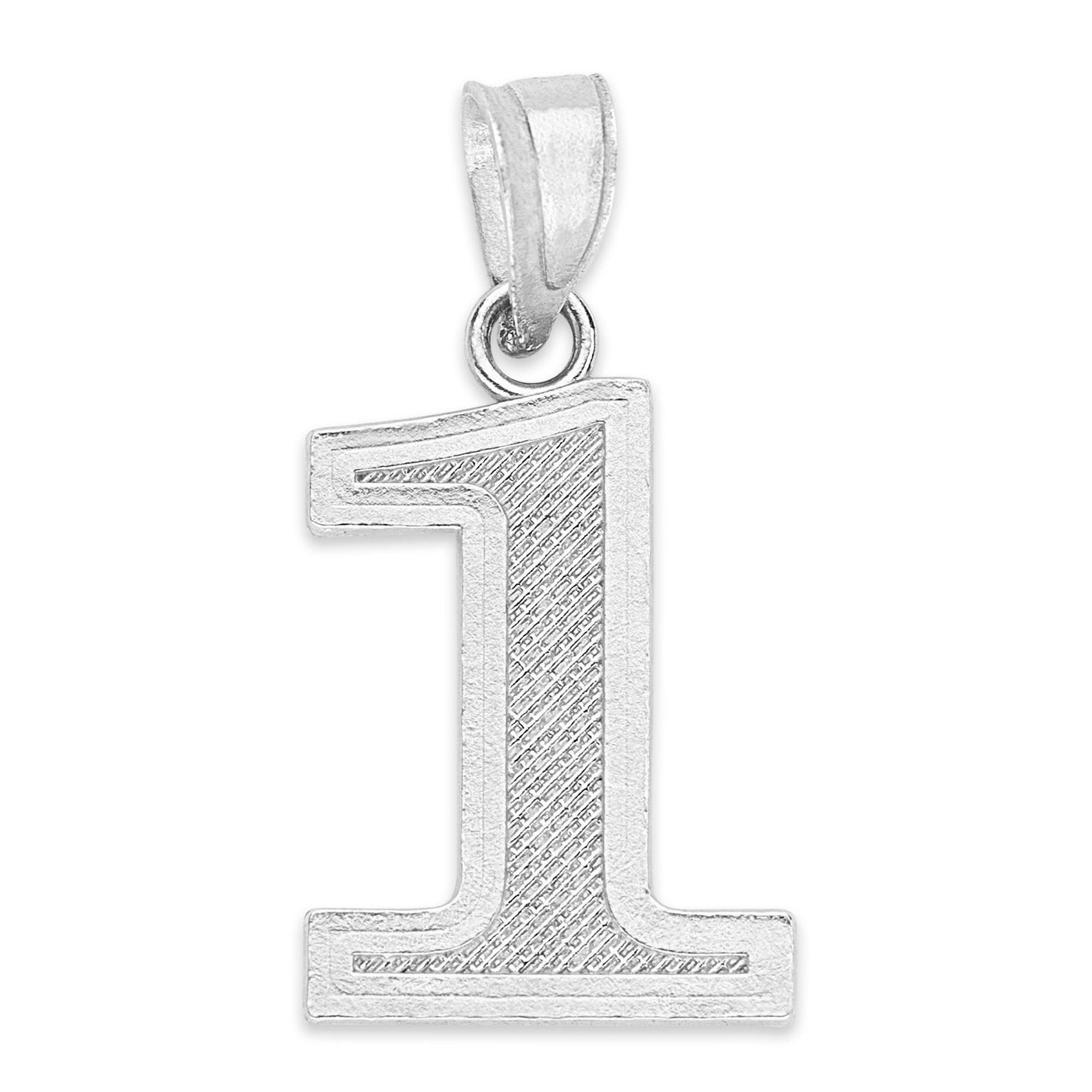 925 Silver Number Pendant Baseball Number Necklace Gift for - Etsy