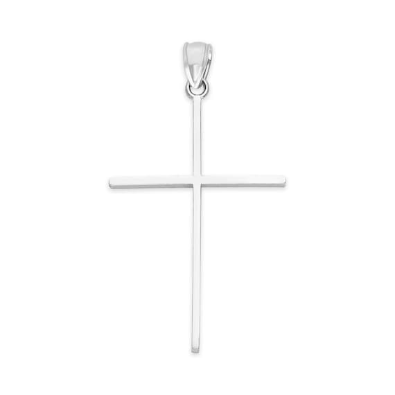 925 Sterling Silver Cross Necklace Cross Pendant Catholic | Etsy