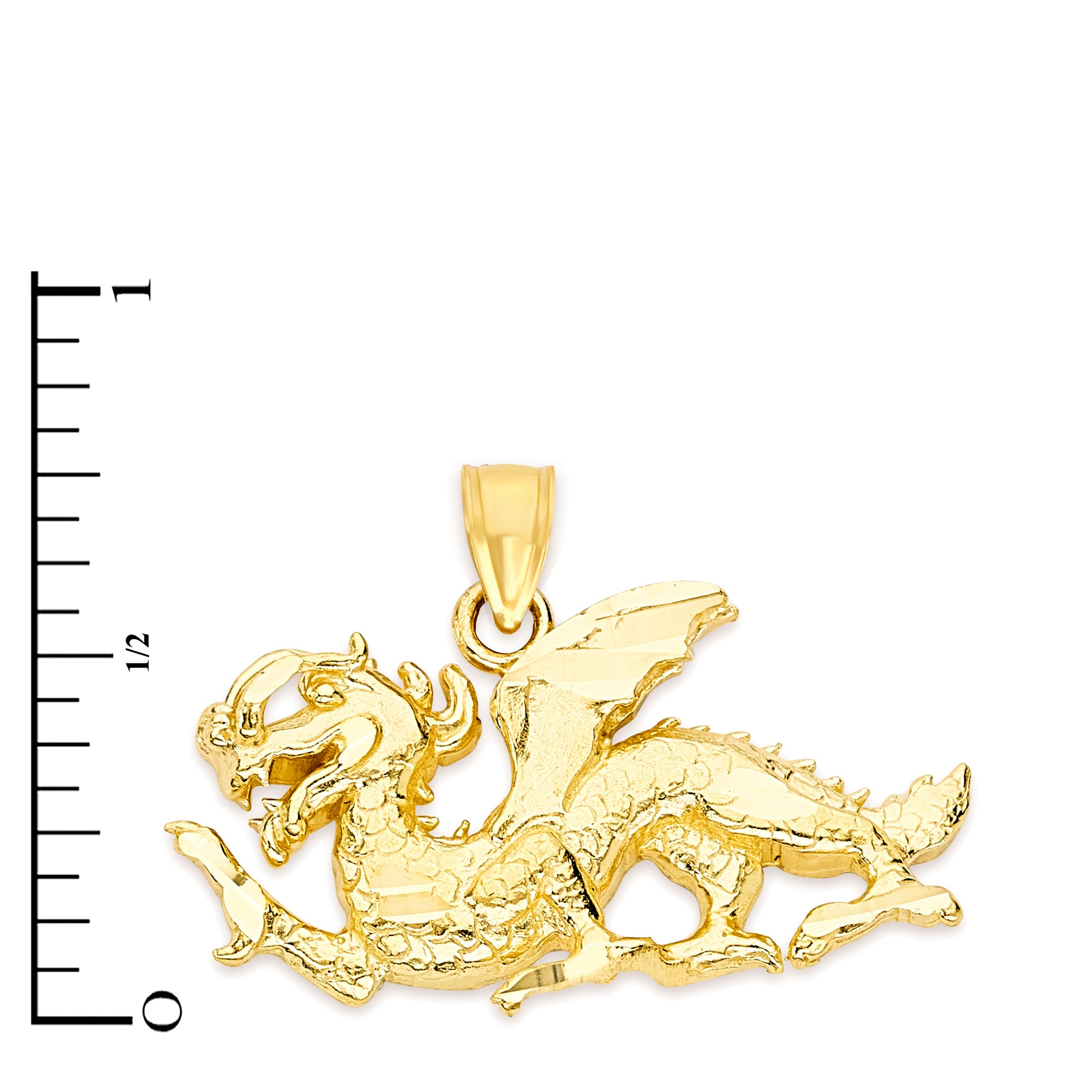 10k Gold Dragon Necklace Dragon Jewelry for Chinese New Year | Etsy