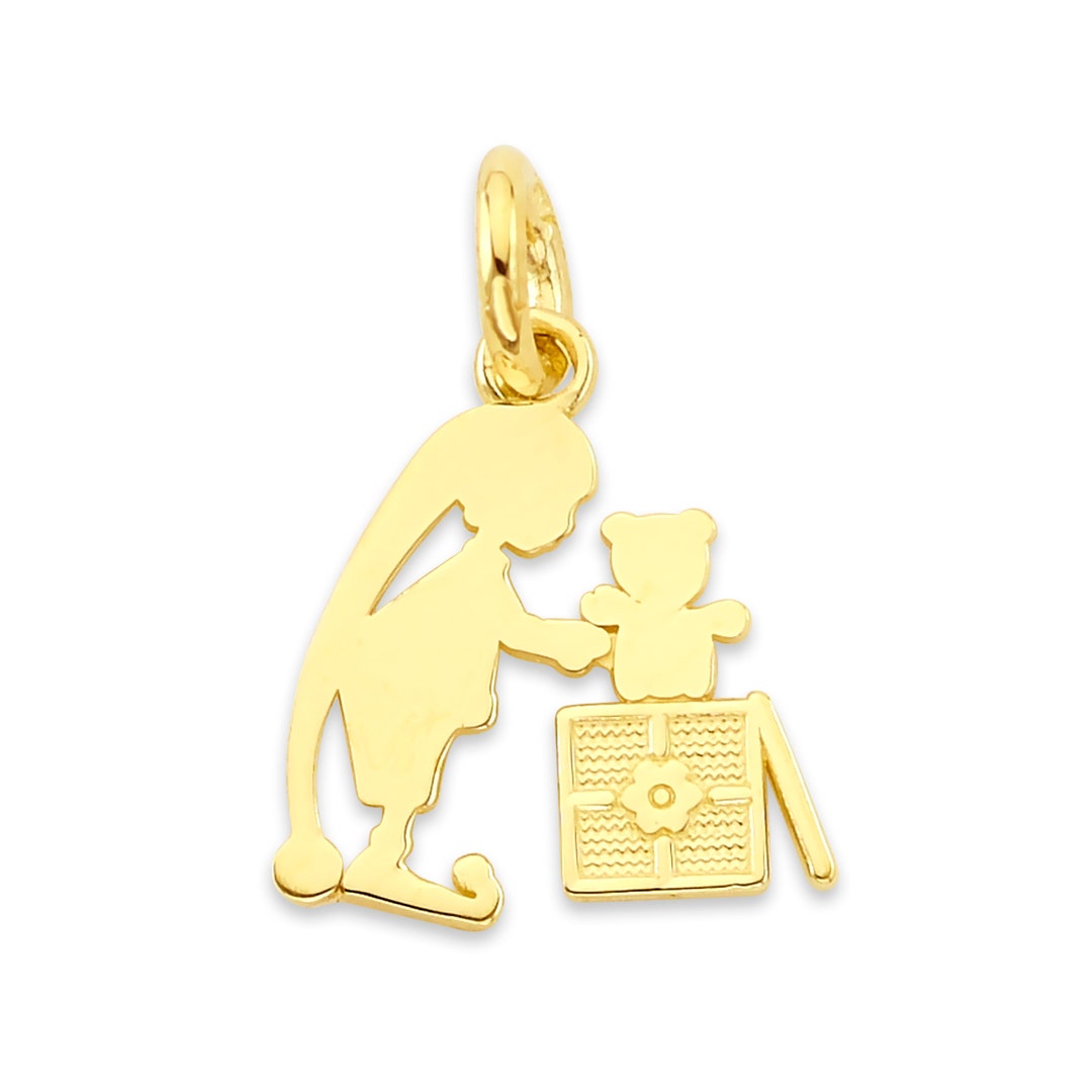 Mini Solid 10k/14k Gold Elf Charm - Christmas Jewelry Seasonal Charms ...