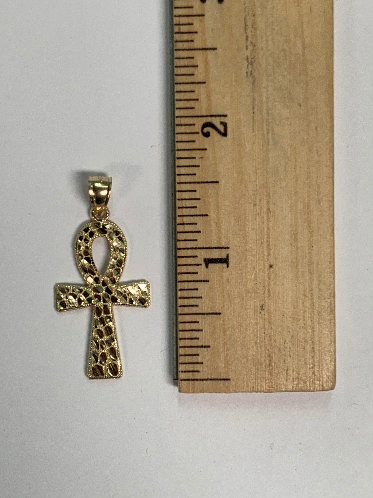 10k Gold Egyptian Ankh Necklace Real Gold Ankh Pendant - Etsy