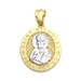 Dainty 14k Gold Saint Benedict Medallion Pendant Solid Gold San Benito ...