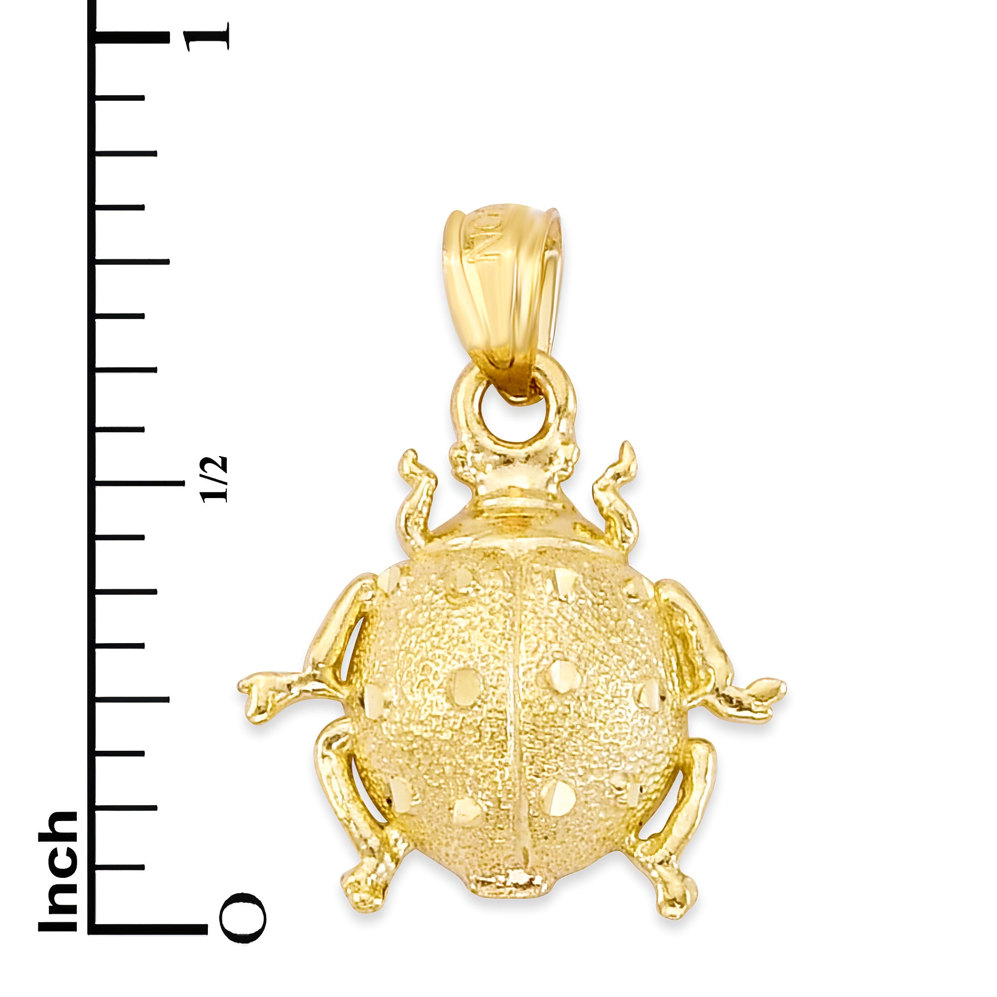 10k Solid Gold Lady Bug Necklace Ladybug Charm for Her Good - Etsy