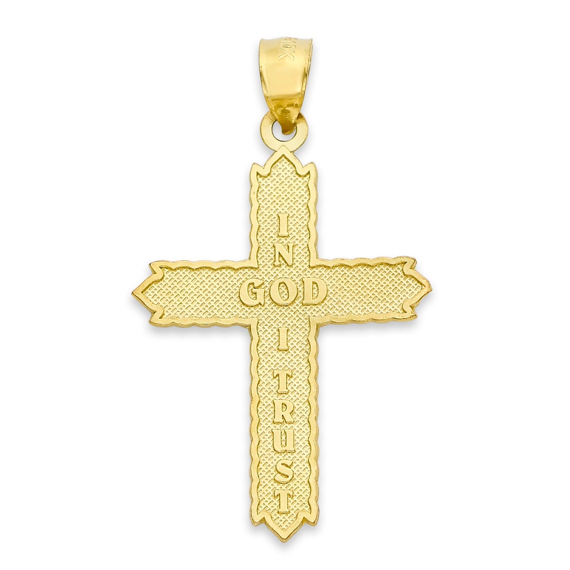 Real Solid Gold Cross Pendant in 10k or 14k Religious Jewelry - Etsy
