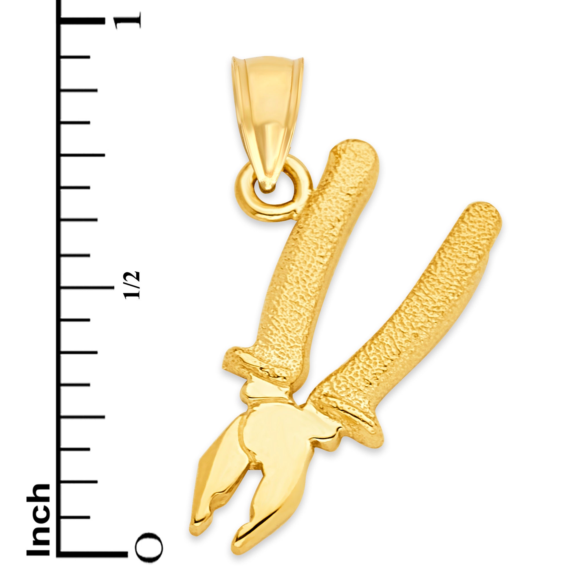 10k Real Solid Gold Pliers Necklace Handyman Gift for - Etsy