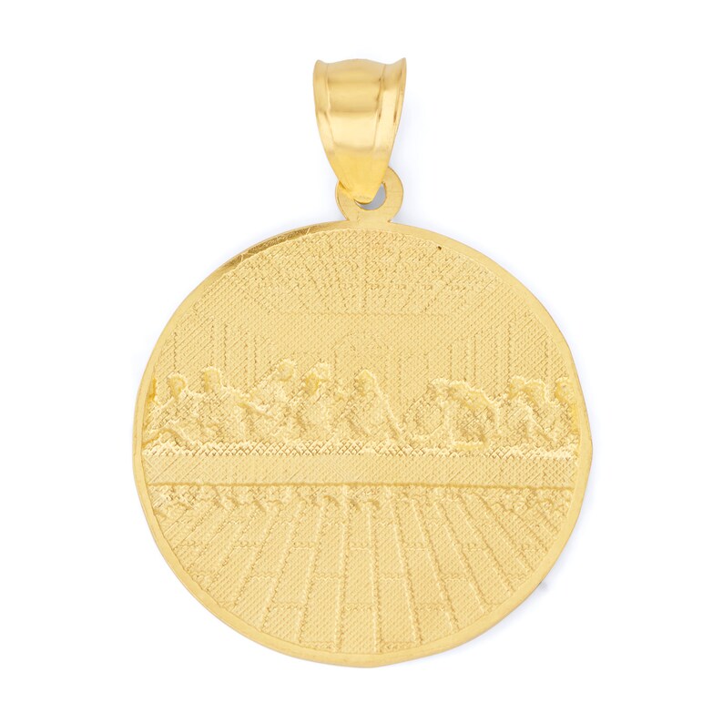 10k Real Solid Gold Last Supper Pendant Religious Jewelry Hip - Etsy