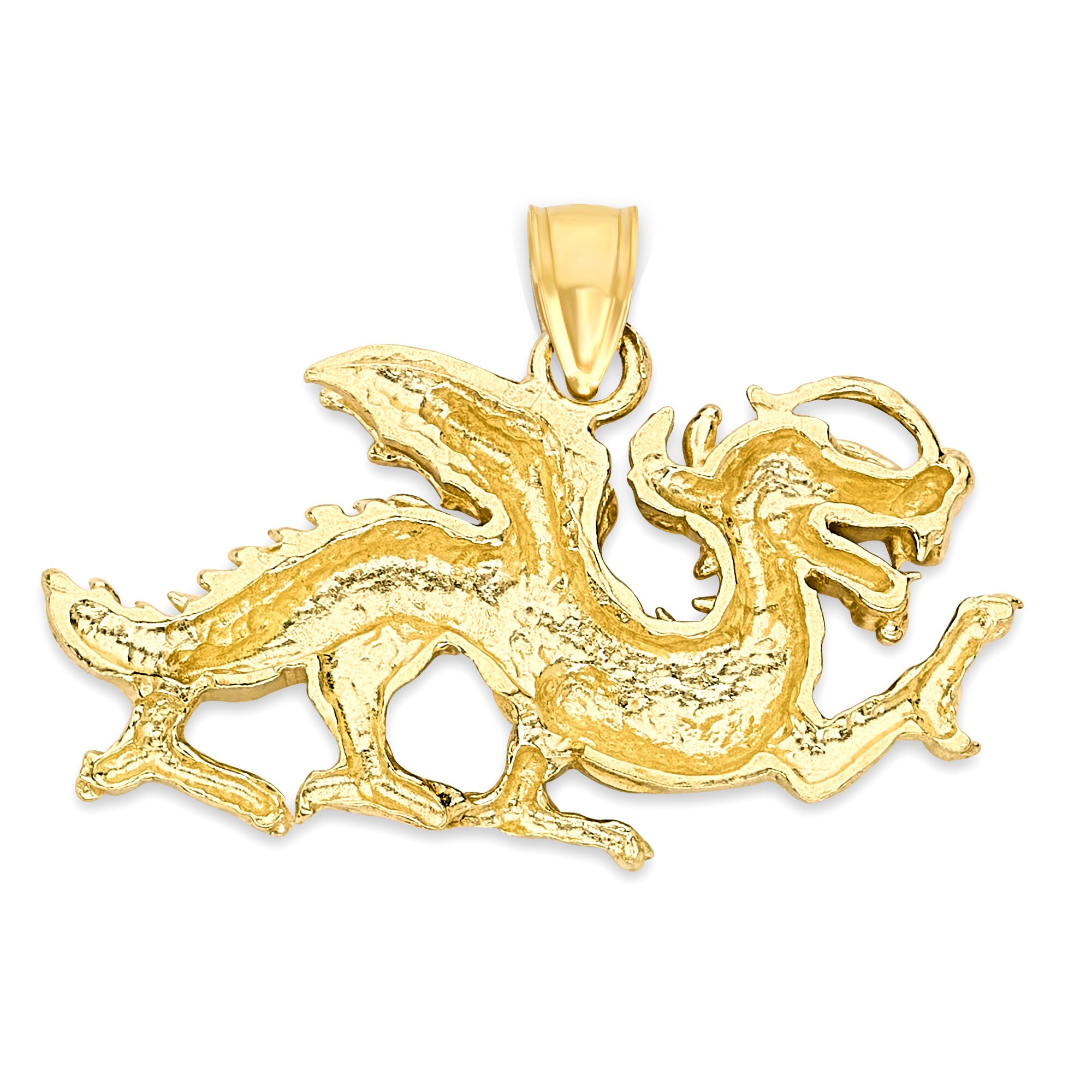 10k Gold Dragon Necklace Dragon Jewelry for Chinese New Year | Etsy