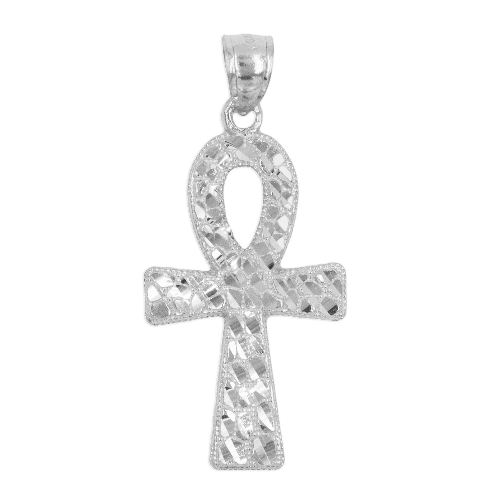 10k Gold Egyptian Ankh Necklace, Real Gold Ankh Pendant Egyptian ...