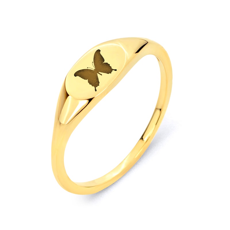 Gold Butterfly Ring - Etsy