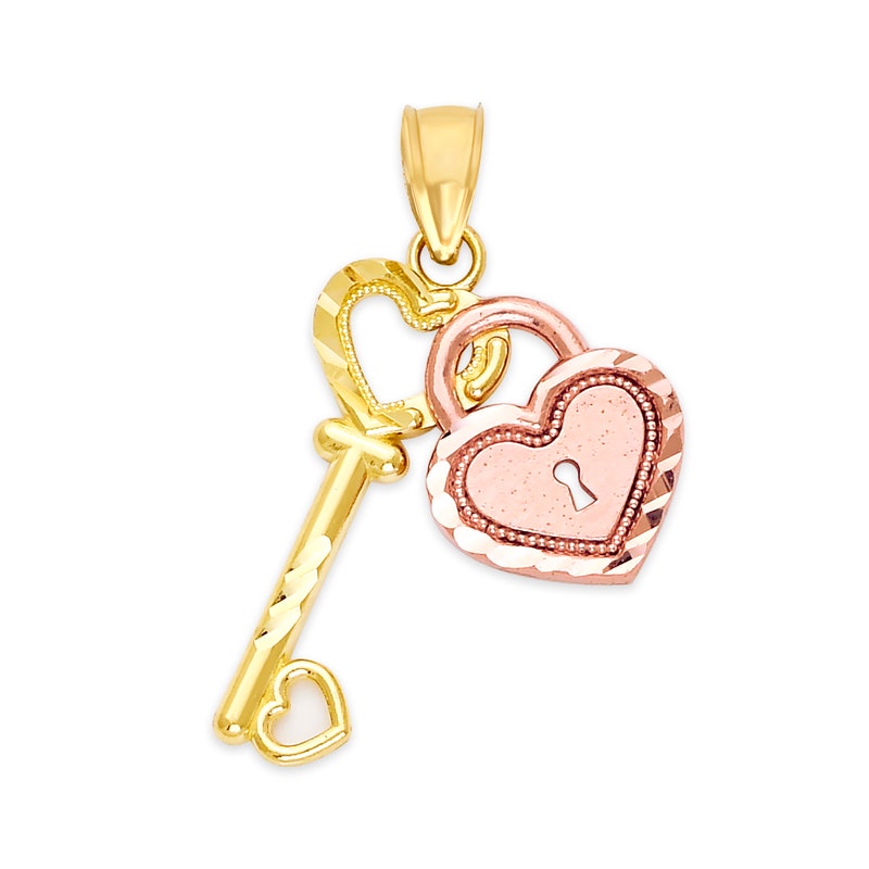 Mini Heart Lock and Key - Etsy