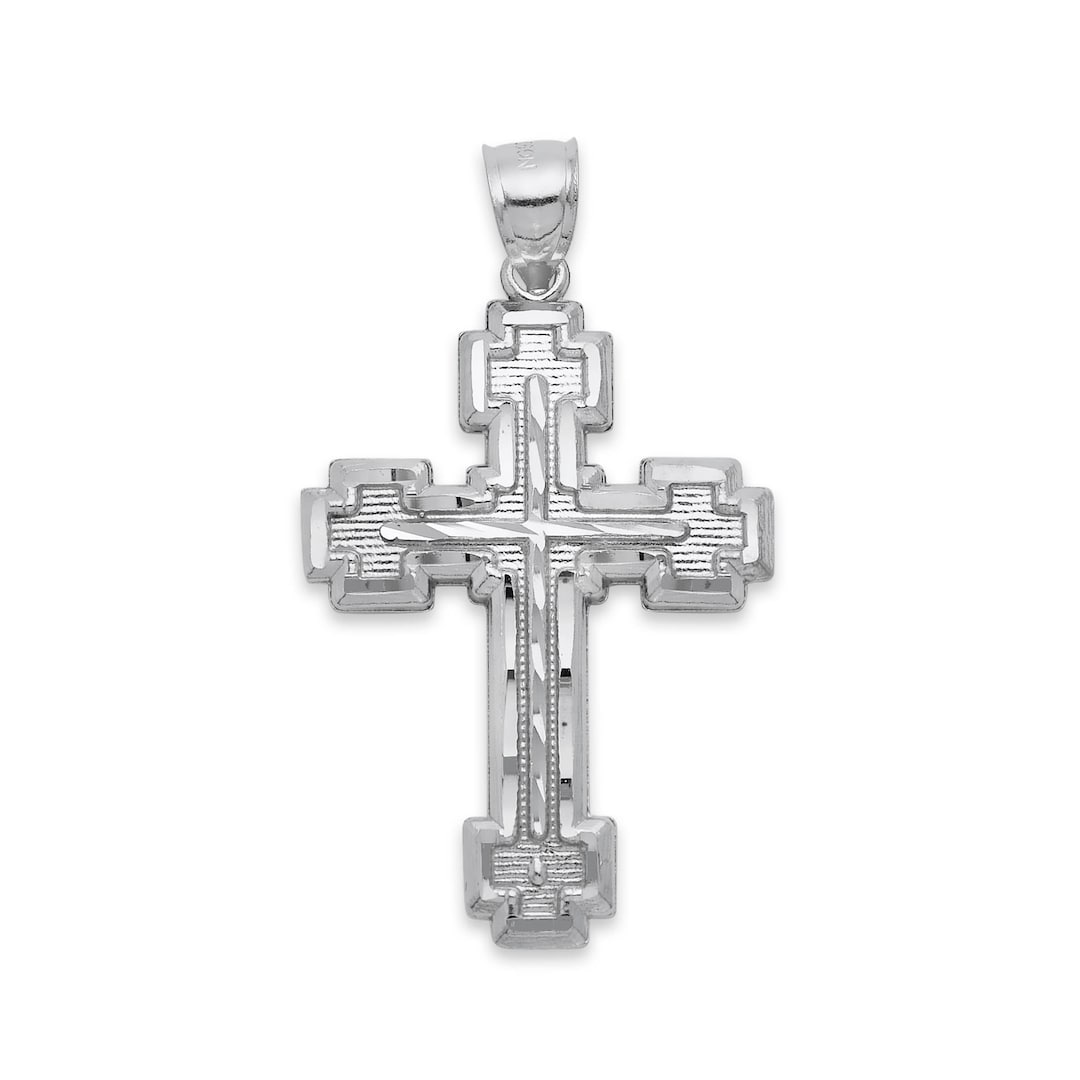 925 Sterling Silver Cross - Large Silver Cross Jewelry for Men ...
