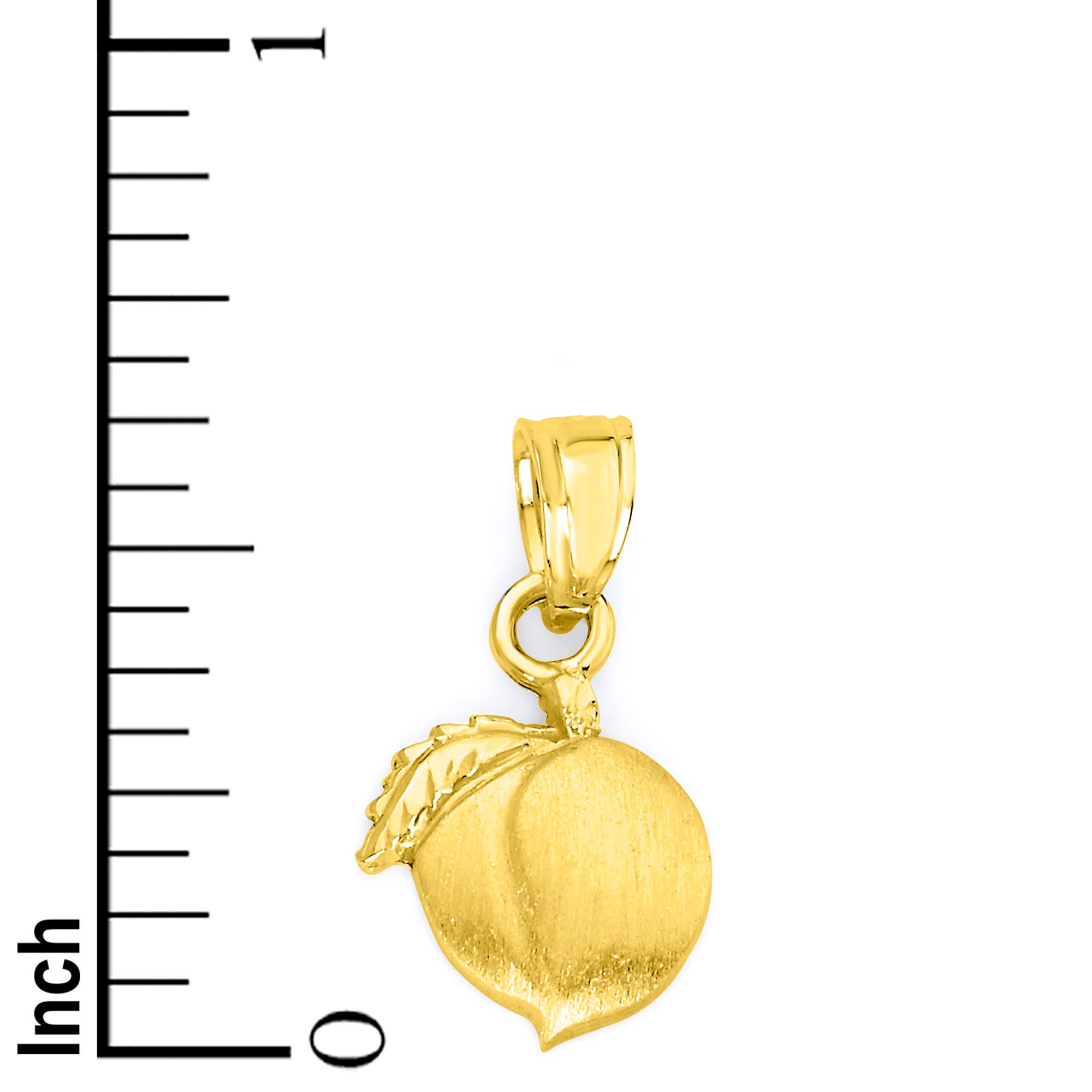 10k Solid Gold Peach Pendant: Georgia Pride Jewelry Gift - Etsy