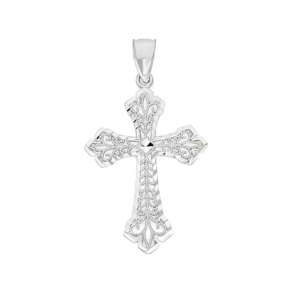 Silver Cross Pendant - Etsy