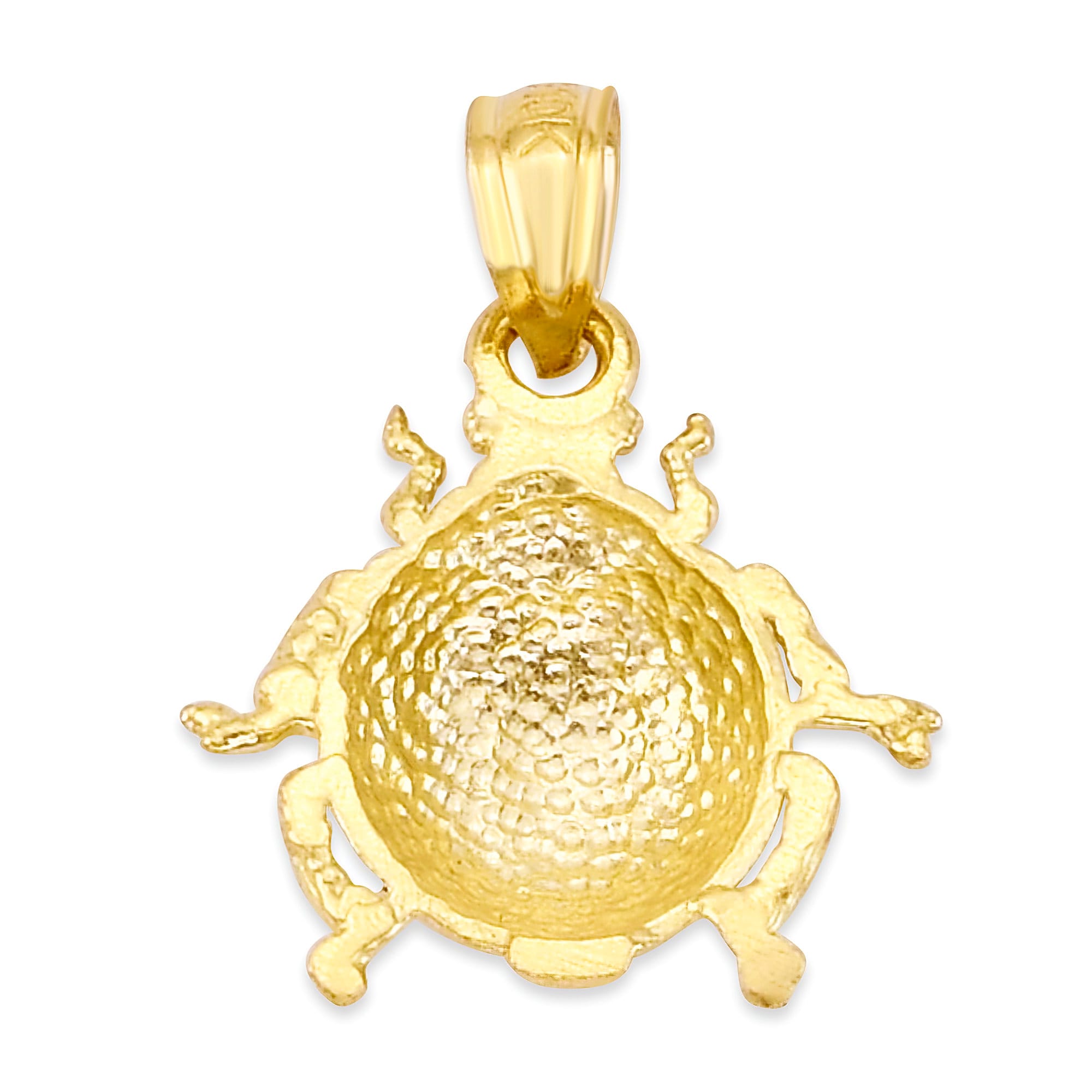 10k Solid Gold Lady Bug Necklace Ladybug Charm for Her Good - Etsy