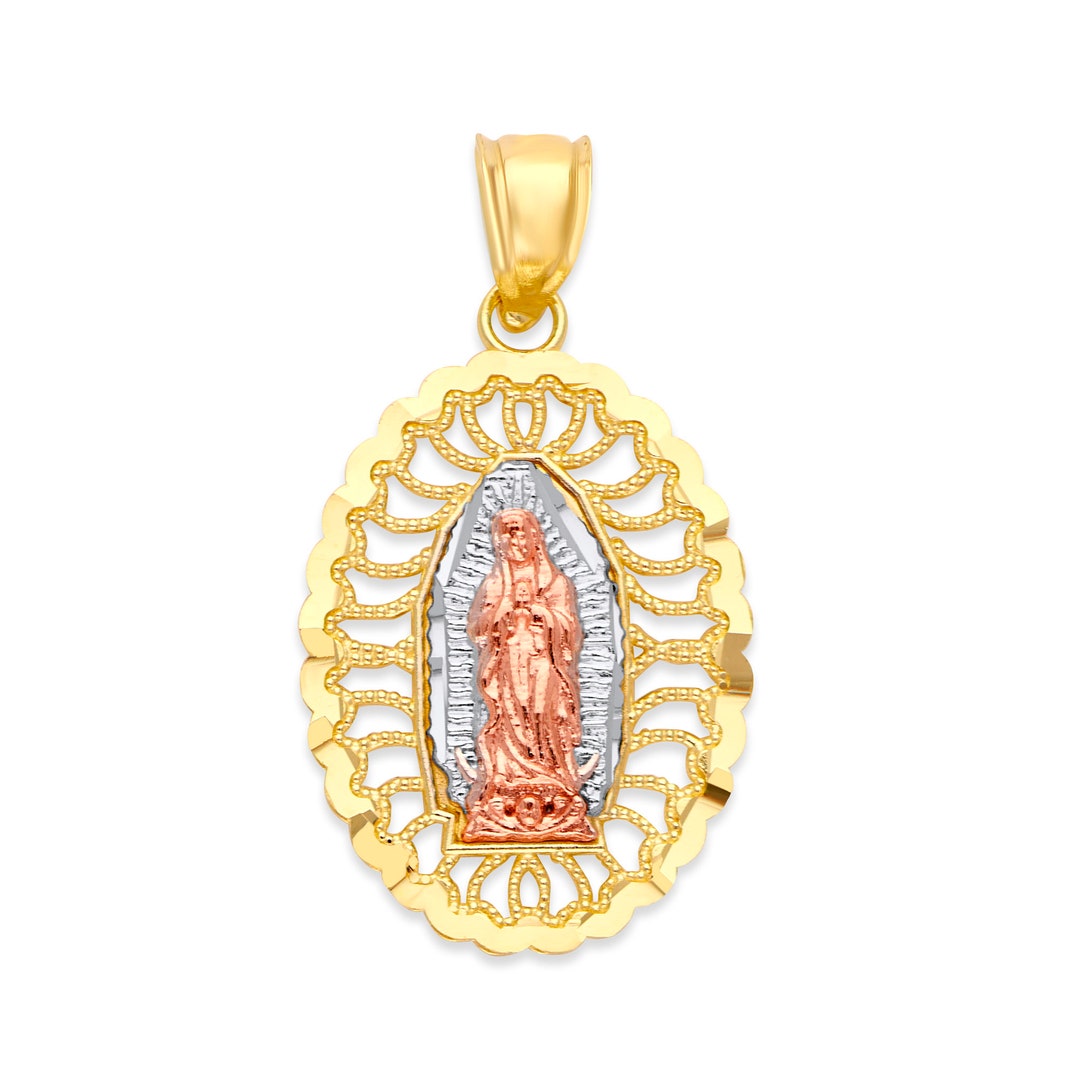 Virgen De Guadalupe Gold Pendant