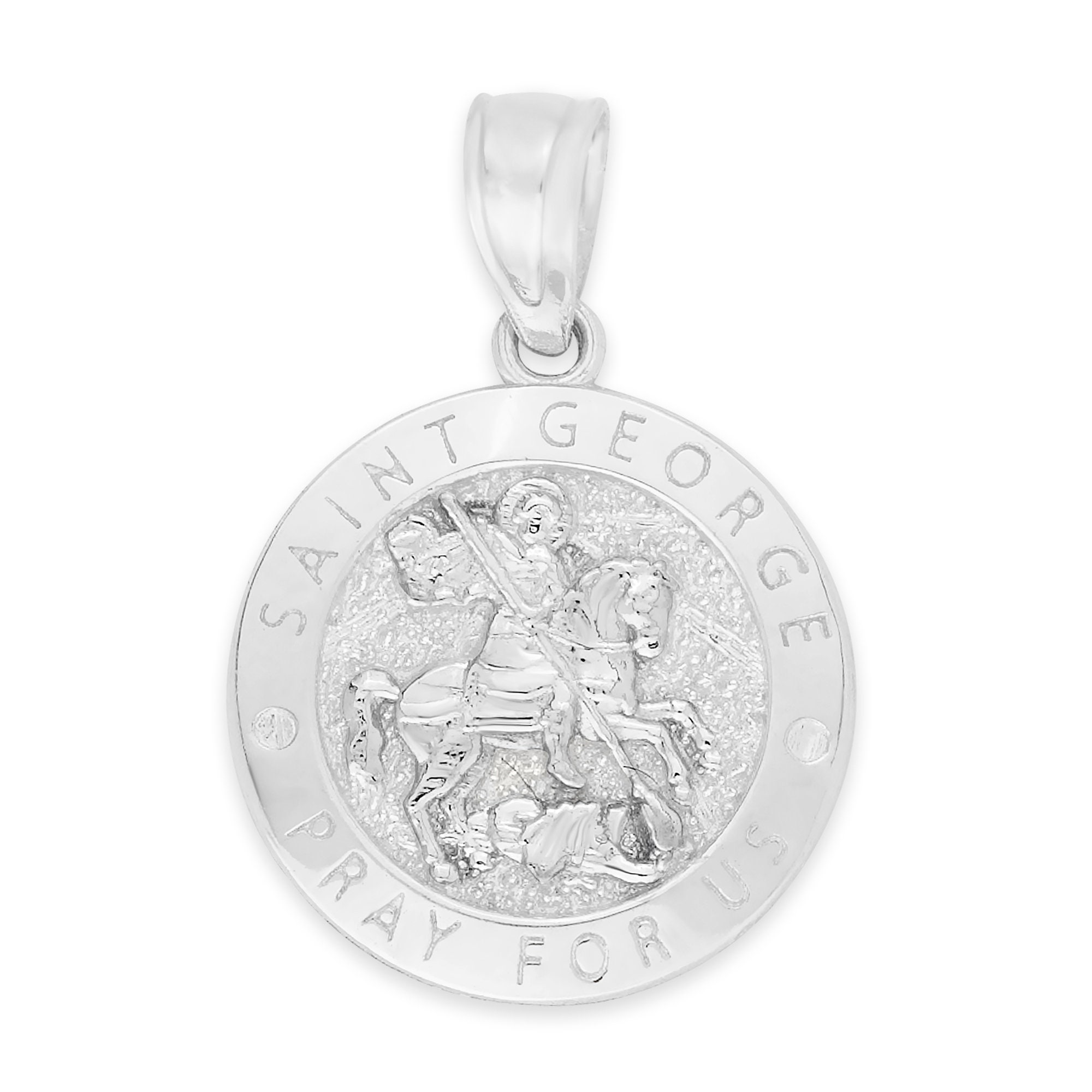 10k Gold St George Medal St George Pendant Religious Jewelry - Etsy