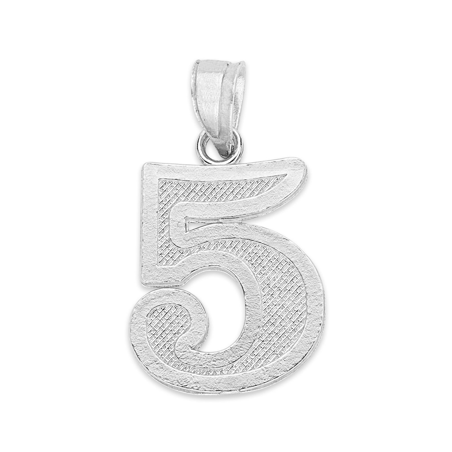 925 Silver Number Pendant Baseball Number Necklace Gift for - Etsy