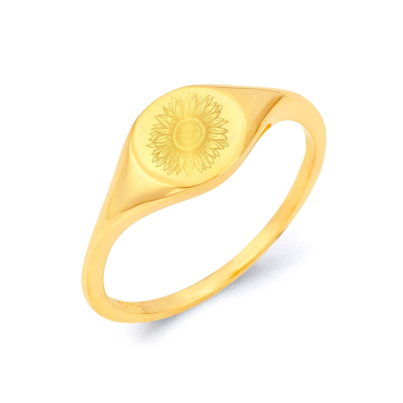 Sunflower Ring - Etsy