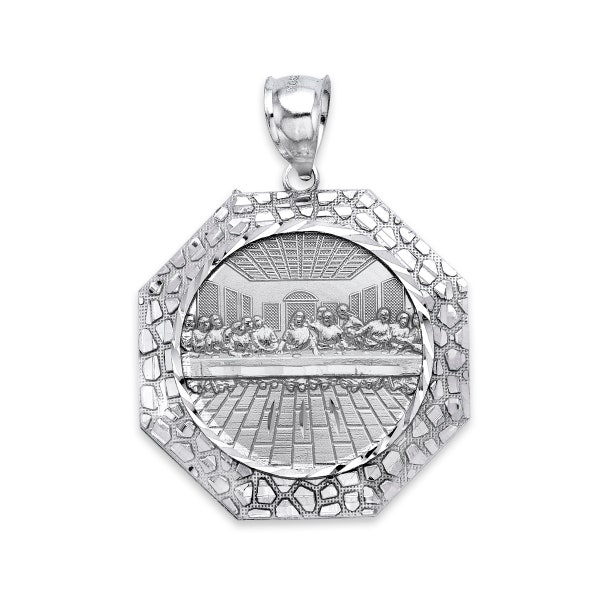 Large Silver Pendant - Etsy