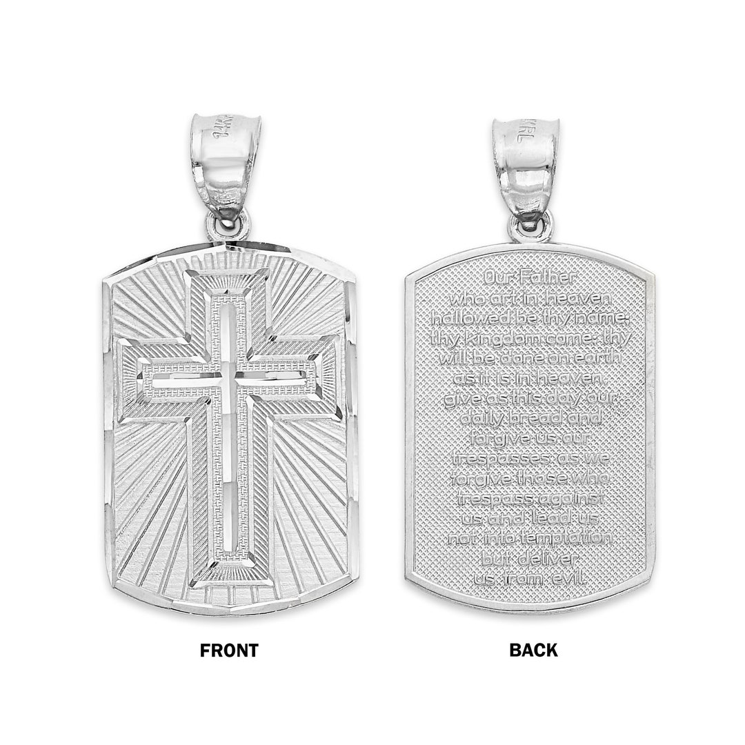 925 Sterling Silver the Lord's Prayer Pendant for Necklace Silver ...