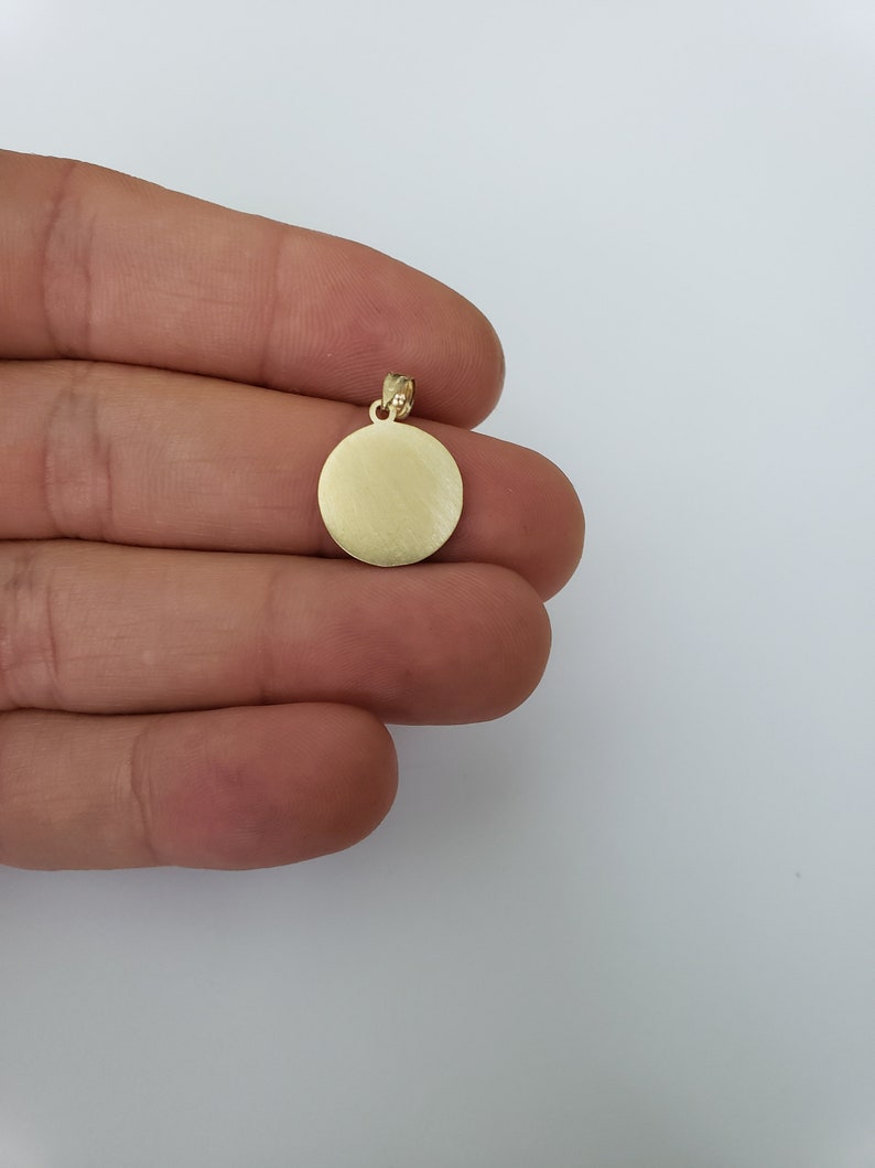 14k Gold Guardian Angel Medal Solid Gold Angel Pendant for - Etsy