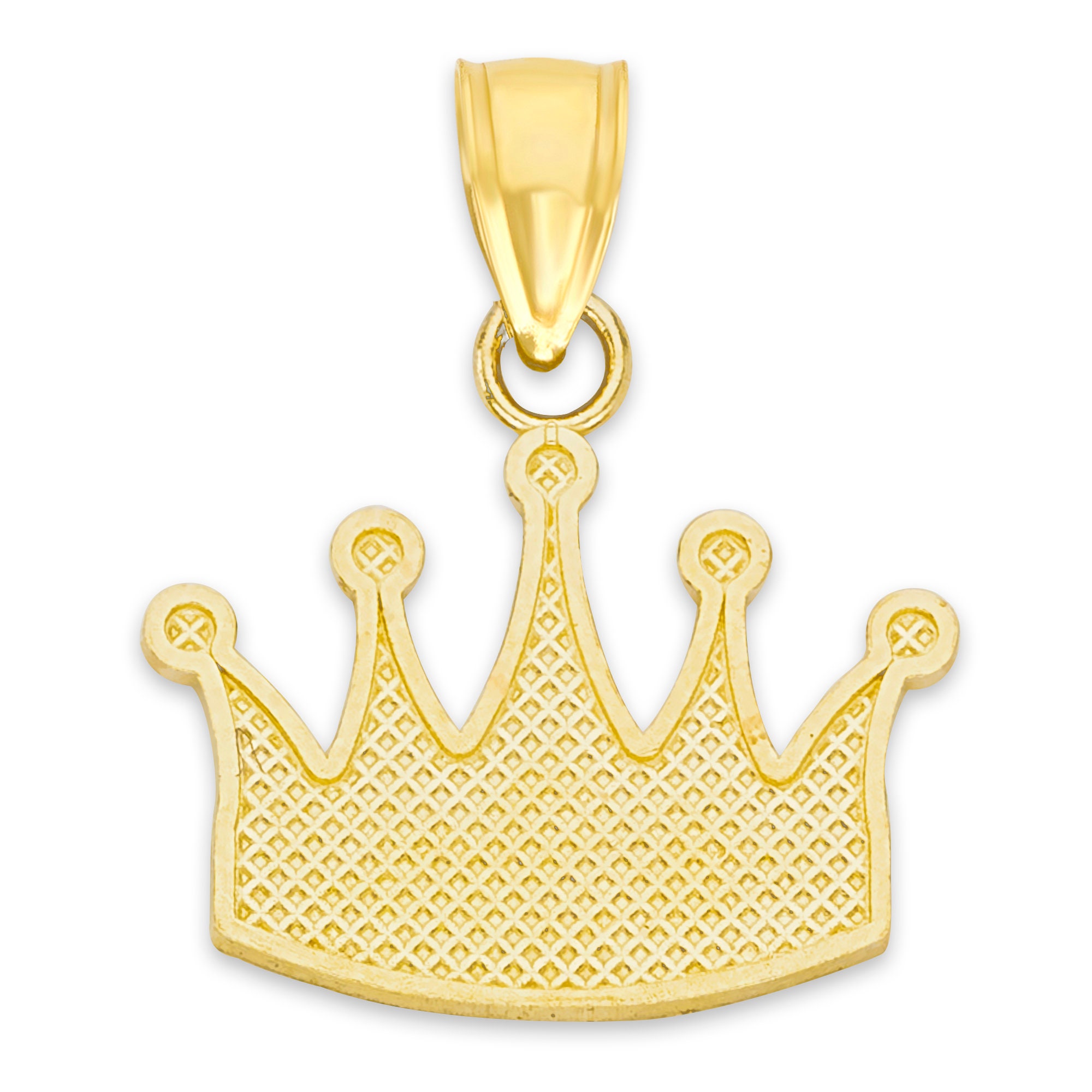 10k Gold Crown Necklace Crown Jewelry for Her Queen Necklace | Etsy