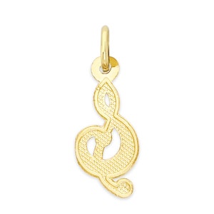 Real Solid Gold Music Note Charm, Dainty Music Charms for Charm ...