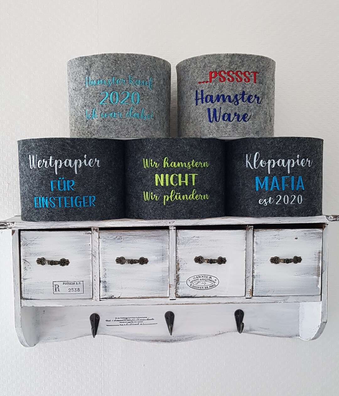 Toilet Paper Banderoles 2020 Toilet Paper Cover WC Paper With Saying ...