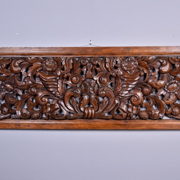 Carved Wood Panel - Etsy