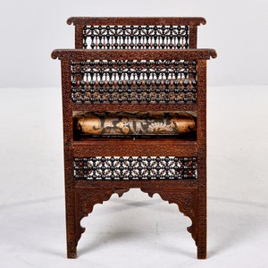 Early 20th C Heavily Carved Teak Moorish Bench 11688 - Etsy